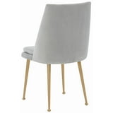 SAFAVIEH Couture Rynaldo Modern Velvet Solid Dining Chair, Cream/Gold ...