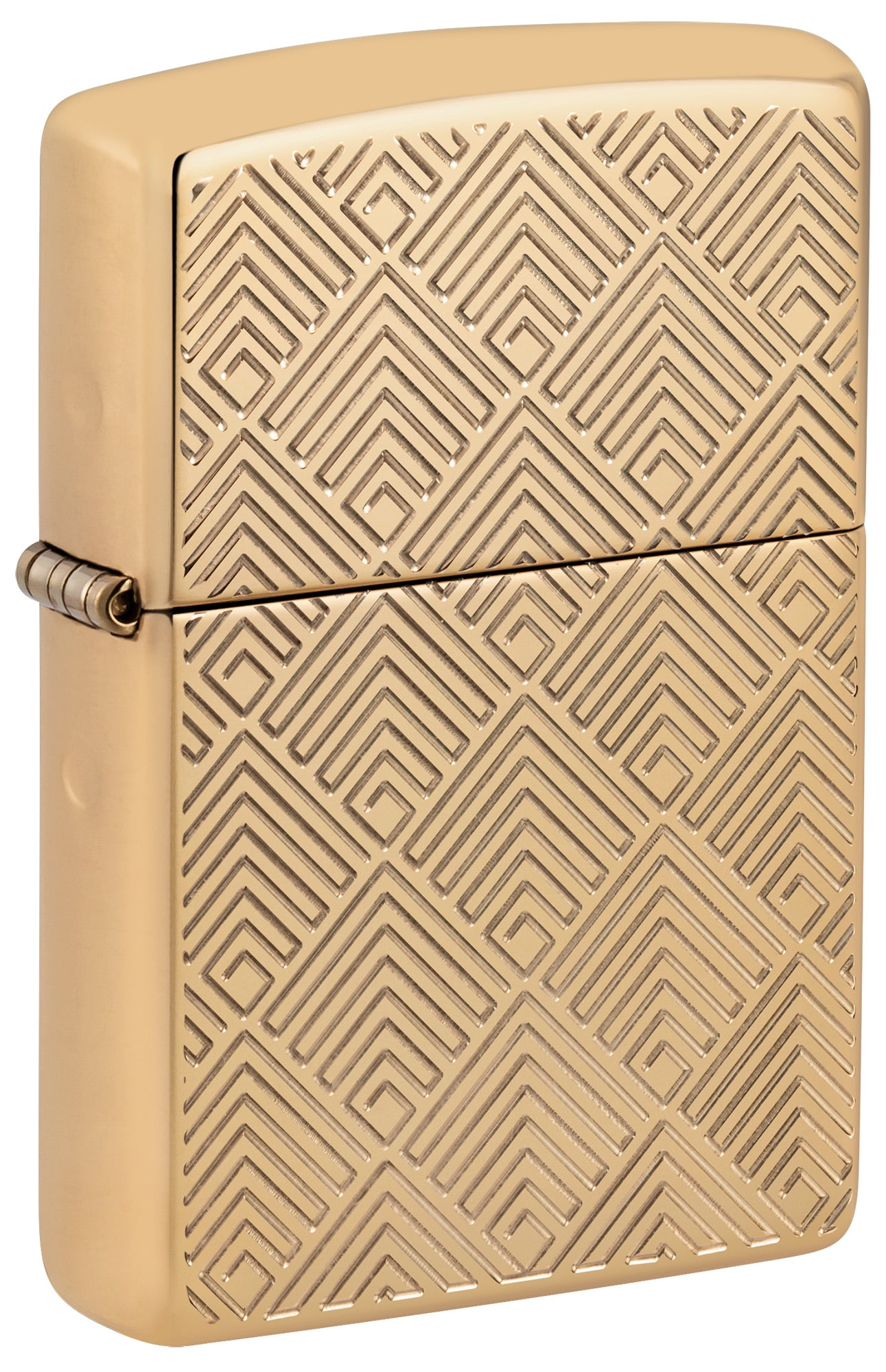 Zippo Pattern Design Armor High Polish Brass Pocket Lighter - Walmart.com
