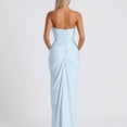 Women's Strapless Chiffon Bridesmaid Dress Mermaid Long Formal Evening ...