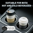 Daletu Car Cup Coasters Round Silicone Drink Holder Protector 2 Pack ...