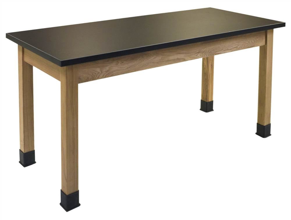 Chem Res Top Science Lab Table with Ashwood Legs (72 in. W x 30 in. D x ...