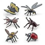 HiMiss 12pcs Simulation Insect Action Figures Set Butterfly Spider ...