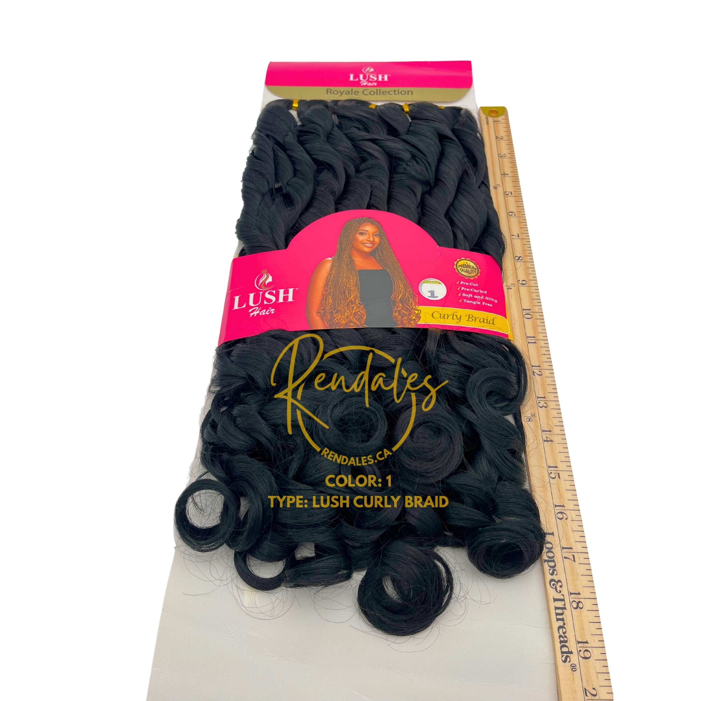 Lush Hair Curly Braid French Curls 66" Braiding Hair 100% Synthetic ...