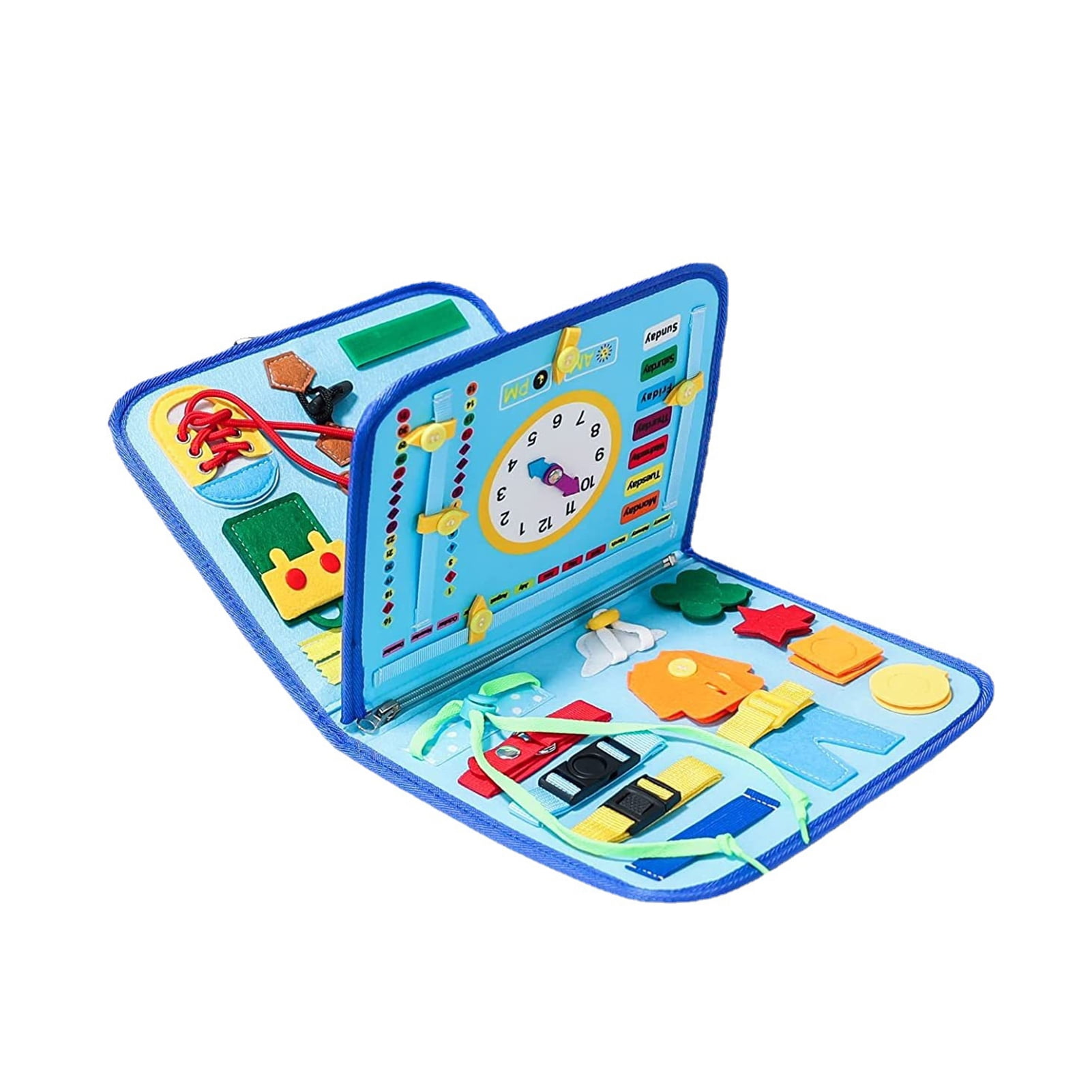 Interactive Felt Busy Board for Toddlers - Boost Cognitive Skills with ...