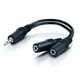 C2G 6in Value Series? One 3.5mm Stereo Male To Two 3.5mm Stereo Female ...