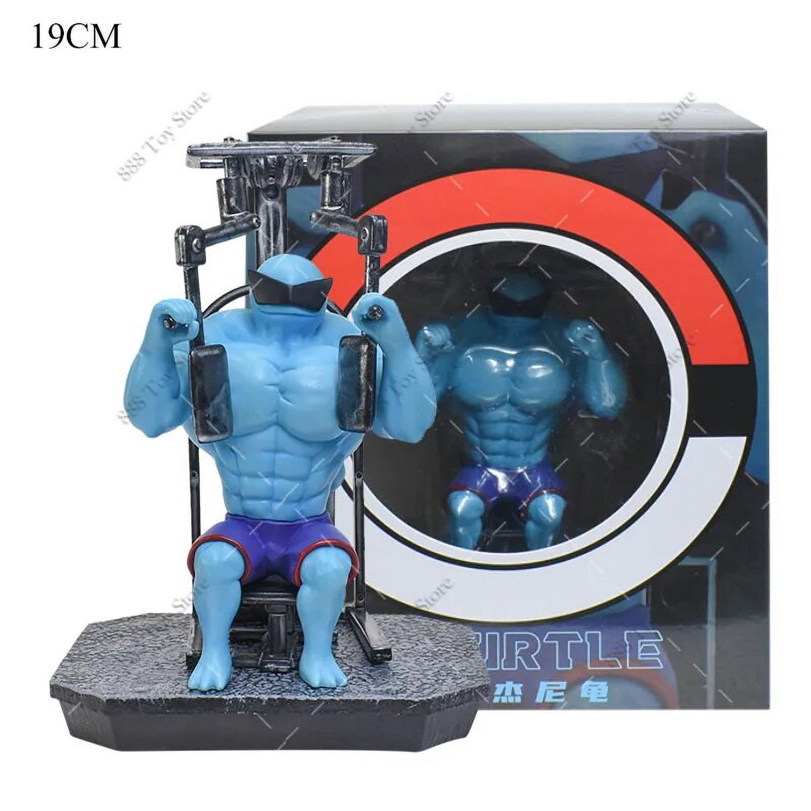 Figura de acción de Anime Pokemon Muscle Man Charmande Gengar Squirtle ...