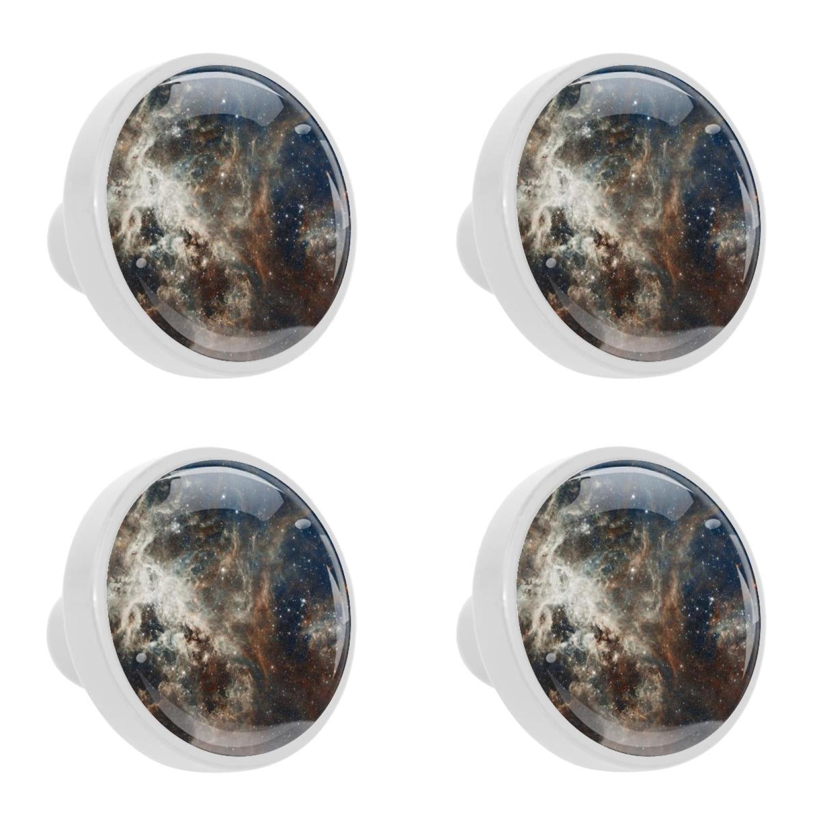 4 Pcs Milky Way Galaxy Space Knobs for Kitchen Cabinet Cupboard Dresser Bookcase Drawer Pulls ...