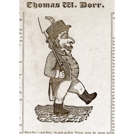 Thomas Wilson Dorr. Caricature Of Dorr Taken From The Broadside History ...
