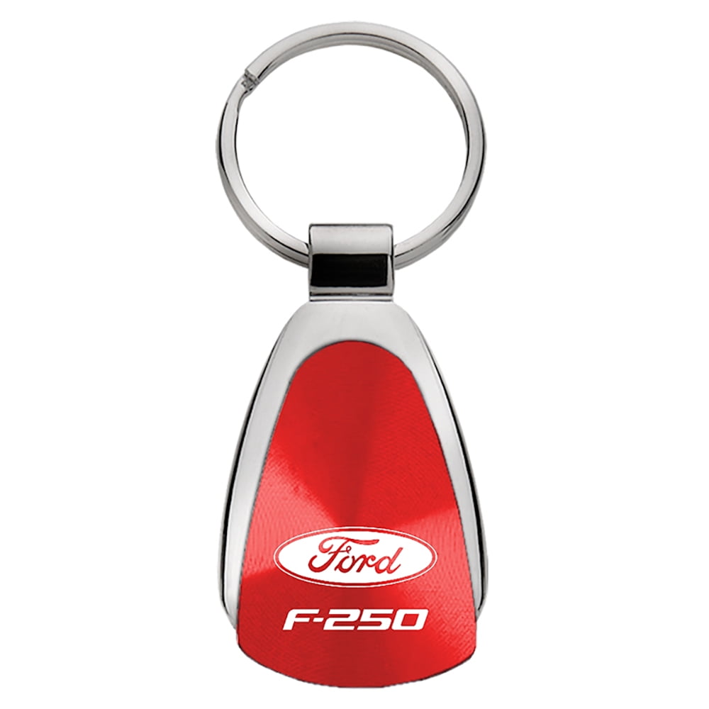 Ford F-250 Keychain & Keyring - Red Teardrop - Walmart.com