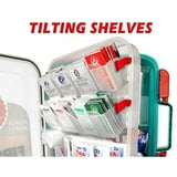 Be Smart Get Prepared 351 Piece First Aid Kit, OSHA ANSI Compliant, Portable or Wall Mount ...