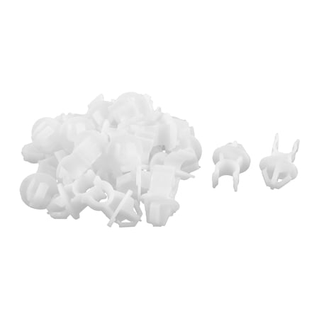 30pcs White Plastic Car Hood Bonnet Prop Rod Clip Support Holder for ...
