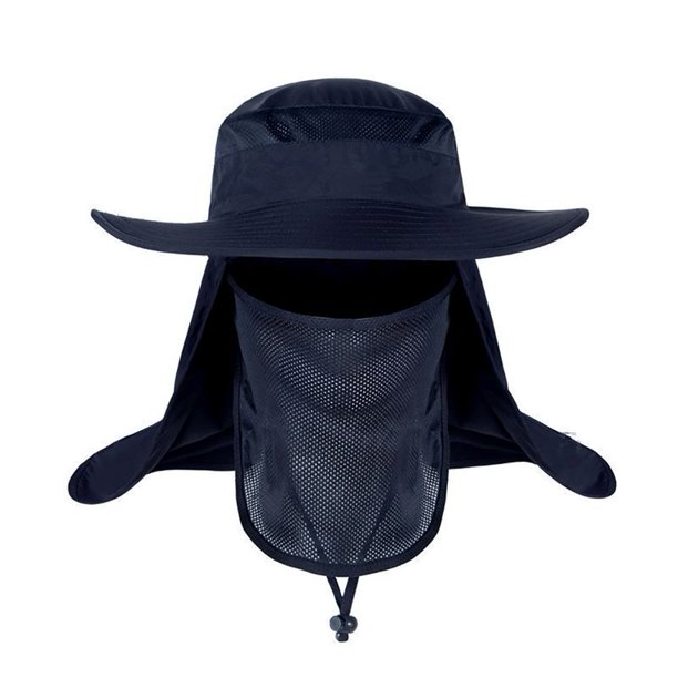 360 Degrees Outdoor Hat Summer Sun Visor Nylon Satin Suture Hat ...