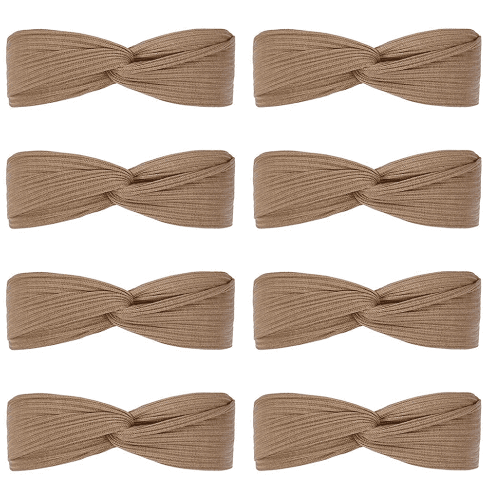 Boho Stretchy Hair Bands for Girls Criss Cross Turban Plain Headwrap ...