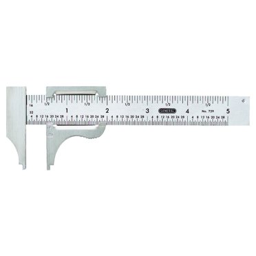 General Tools 132ME 3-Inch English and Metric Pocket Sliding Bar ...
