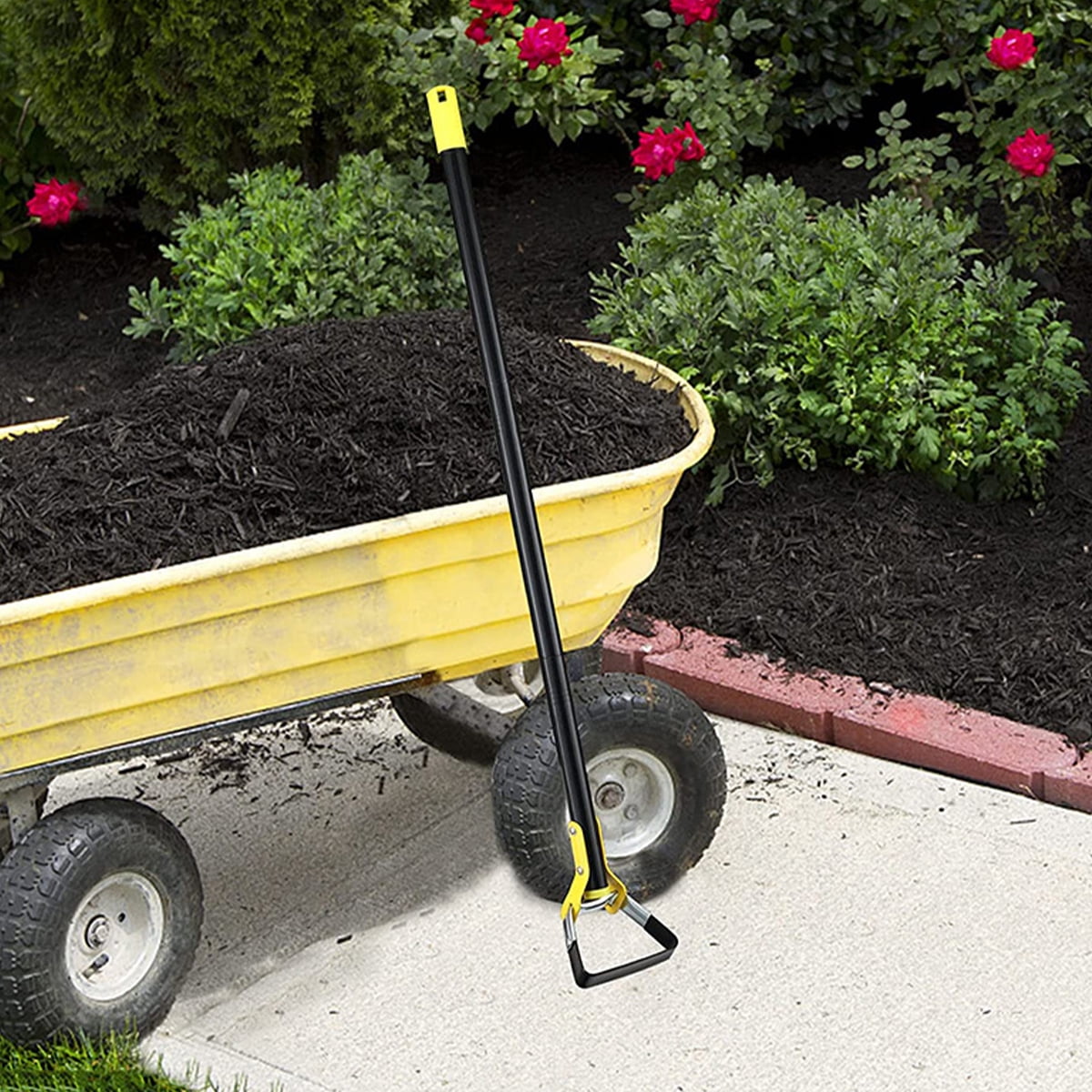 Buy Daruoand Garden Hoe Tool 47 Inch Stainless Steel Sharp Stirrup Loop ...