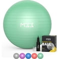 Exercise Ball 55 To 85cm Extra Thick Antiburst Yoga Ball With Hand Pump ...
