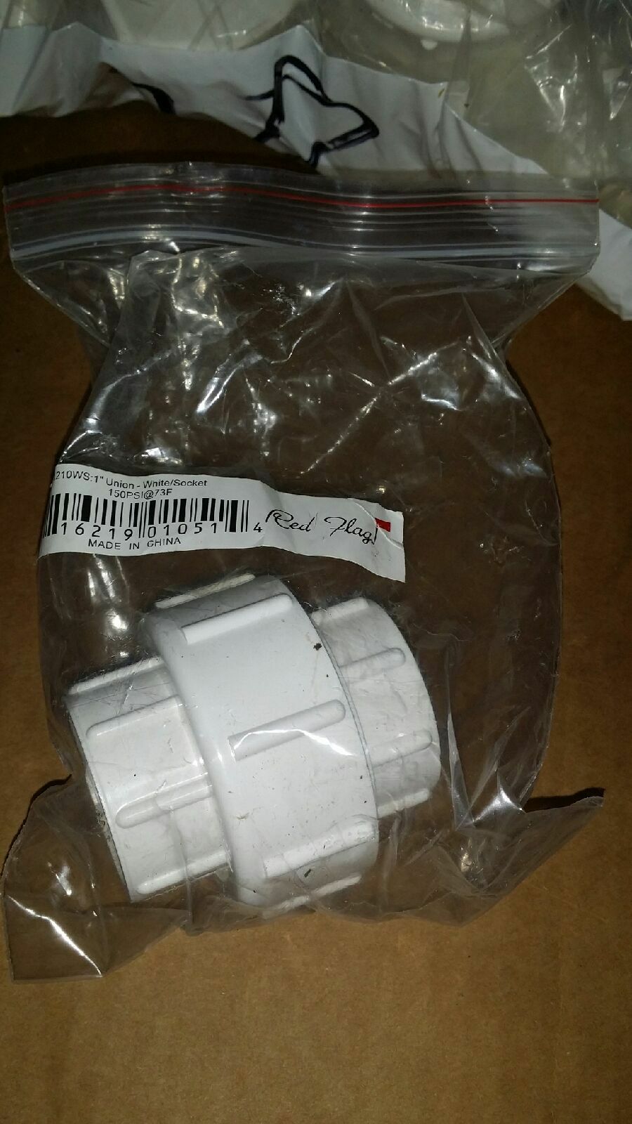 Red Flag Products Slip Union Water Pump Socket 1-Inch White - Walmart.com