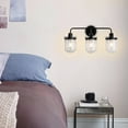 LHYY 3-Light with Clear Glass Shade,Modern Sconce, Industrial Indoor ...