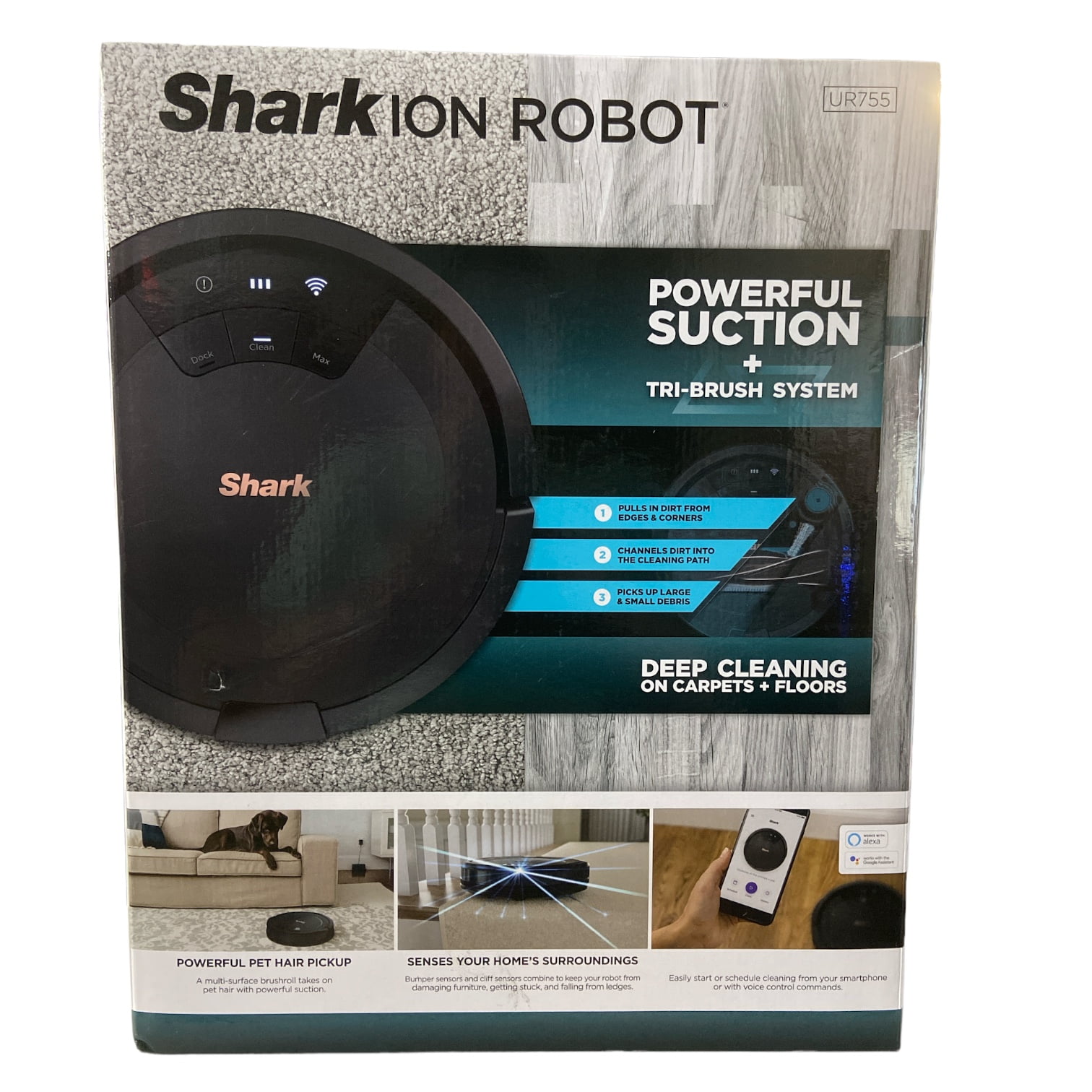 Shark ION Robot Vacuum, Wi-Fi, Multi-Surface Cleaning, Carpets, Hard ...
