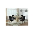 Best Master Raphael Faux Leather Dining Side Chair in Black/Espresso ...