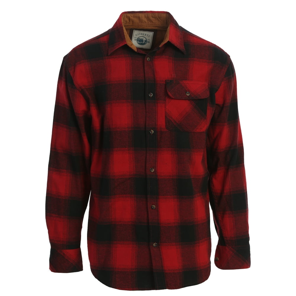 Gioberti - Gioberti Men's 100% Cotton Brushed Flannel Plaid Checkered ...