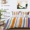 Abstract Basics Pattern Comforter Set Twin Size, Colorful Stripes ...