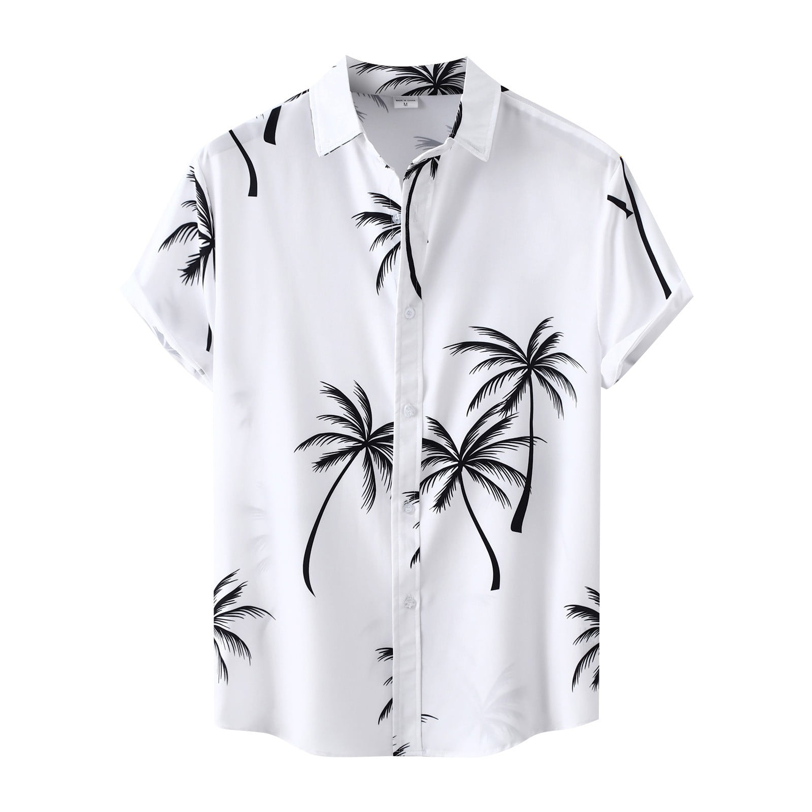 Camisas Para Hombre Manga Corta Camisa de manga corta con flores para ...