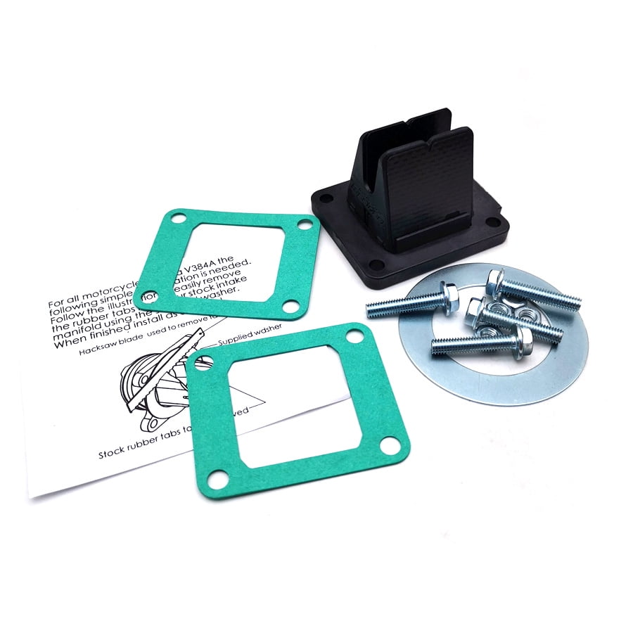 Intake Reed Valve Durable V384A Carbon Fiber Compatible for Kawasaki ...