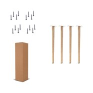 LTL Duraline Table Legs Wired White Steel 16", Set of 4 - Walmart.com