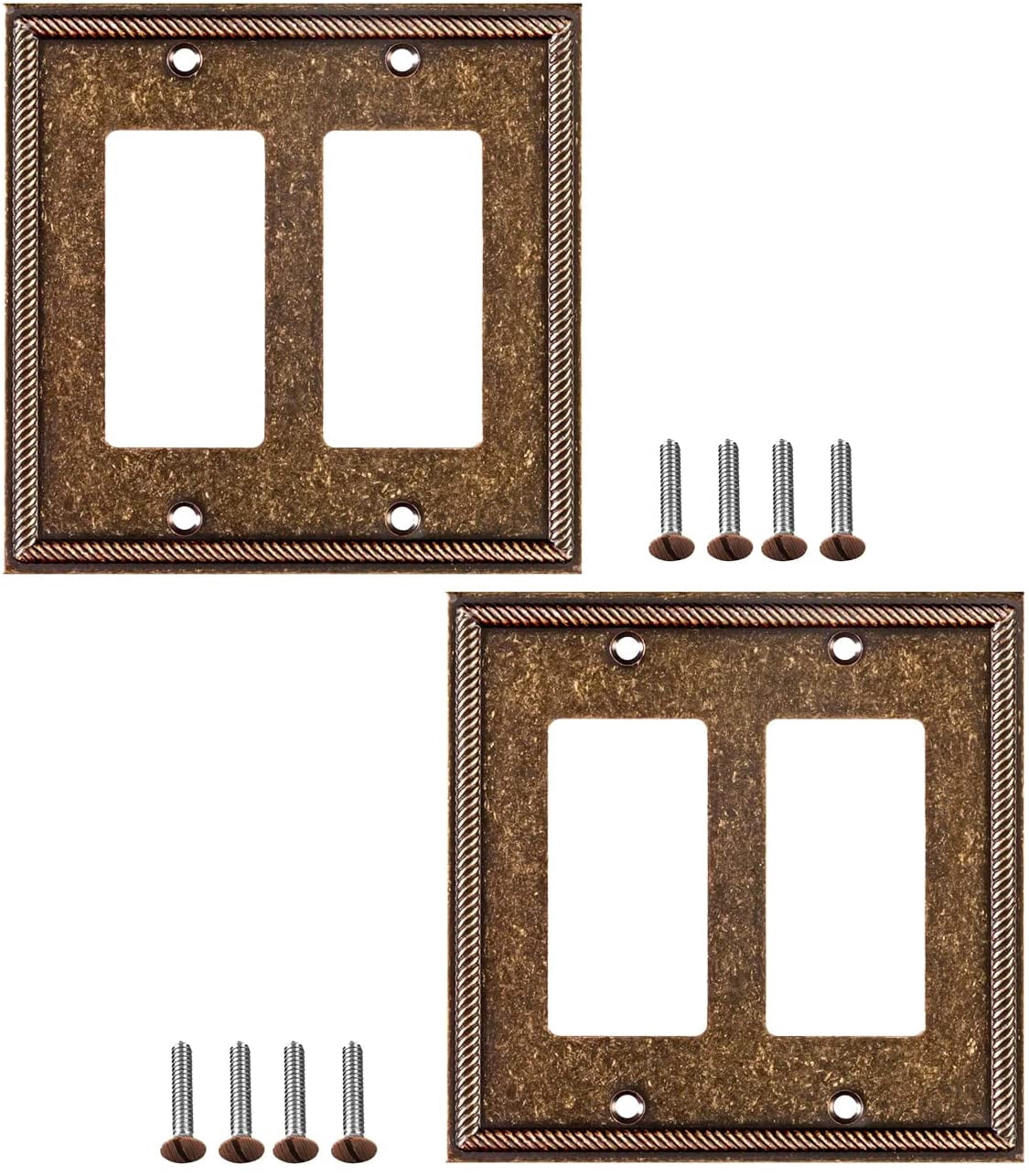 Sleeklighting 2 Pack Zinc Cast Sponged Bronze Outlet Covers | 2 ...