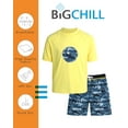 Big Chill Boys' Rash Guard Swimwear, 2-Pack UV Protection Trunks, Short ...