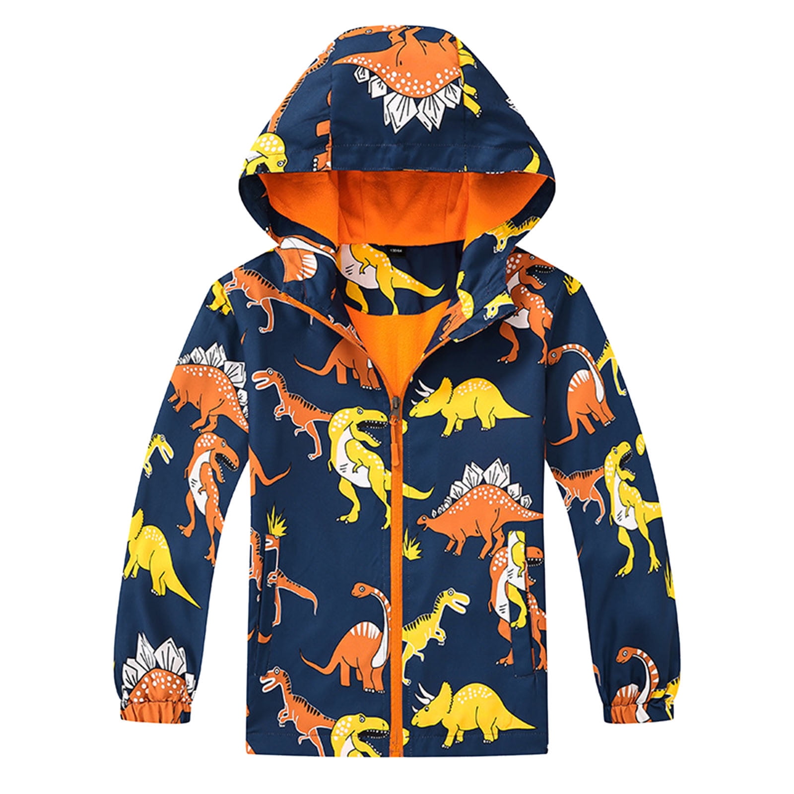 Click here for Xaszhn Kids Rain Jacket Dinosaur Hooded Windbreake... prices