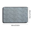 Bathroom Mat Absorbent Non Slip Floor Rug Soft Rubber Backing Quick Dry ...