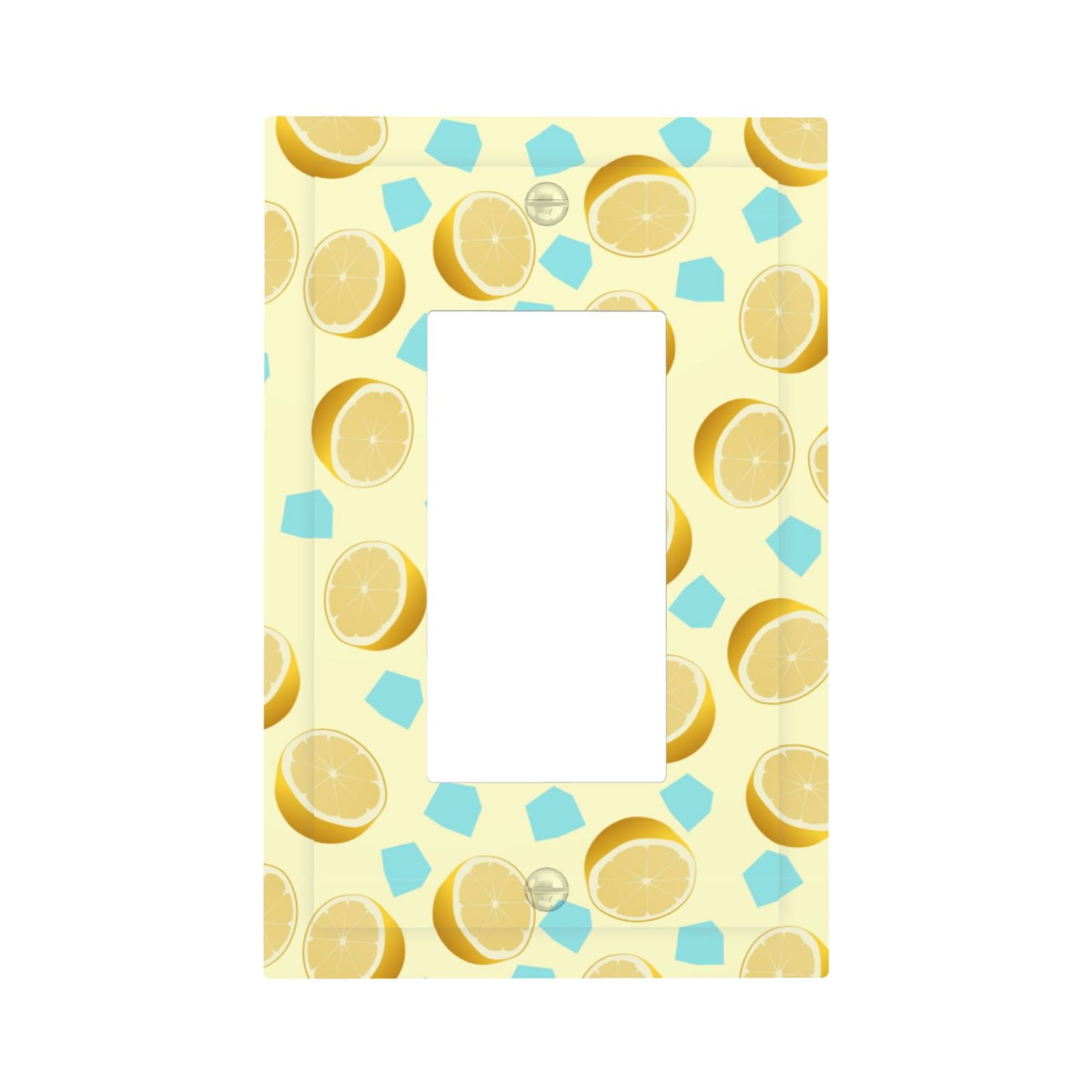 DouZhe 1-Gang Decorator/Rocker Wallplate, Lemon Citrus Ice Fruit ...