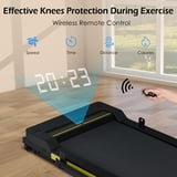 Euroco 2 in 1 Under Desk Treadmill Foldable Running Walking Pad 2.5HP ...