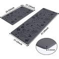 2 Pcs Floor Mat, Waterproof Non Slip Anti-Fatigue PVC Cushioned Rug ...