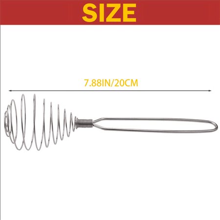 Spring Coil Wire Whisk Hand Mixer Blender Egg Beater Stainless Steel ...