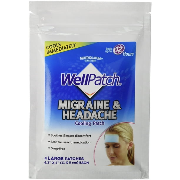 WellPatch Migraine Cooling Patch, 4 Count - Walmart.com