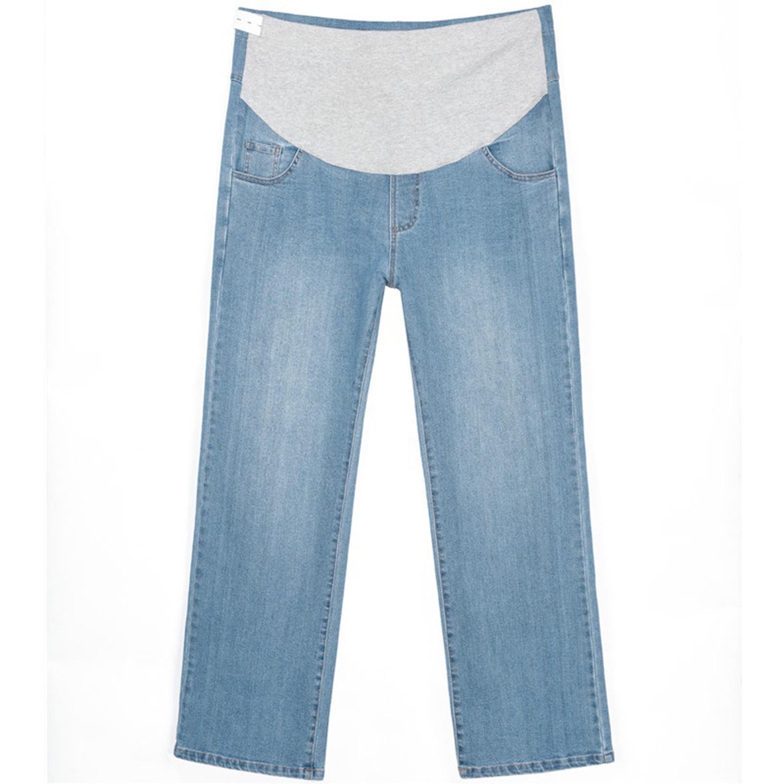 Click here for Tranfacy Women Maternity Jeans wide Leg Maternity... prices