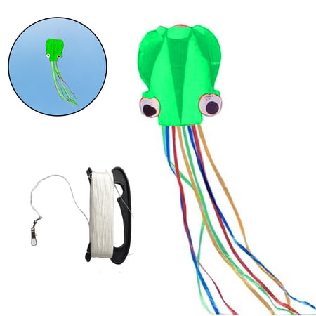 Software Octopus Flyer Kite with Long Colorful Tail for Kids, 4 meters ...