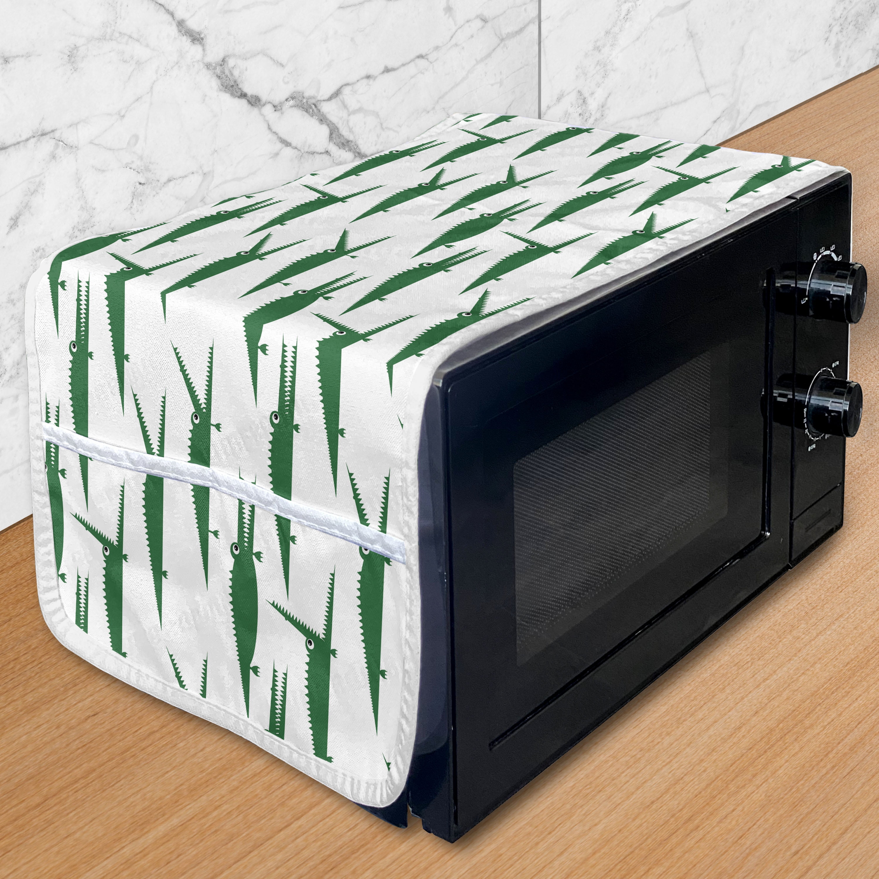 Crocodile Microwave Oven Cover, Funny Green Alligator Animals in ...