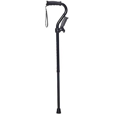 Carex Ergo Offset Adjustable Handle Walking Cane for All Occasions ...