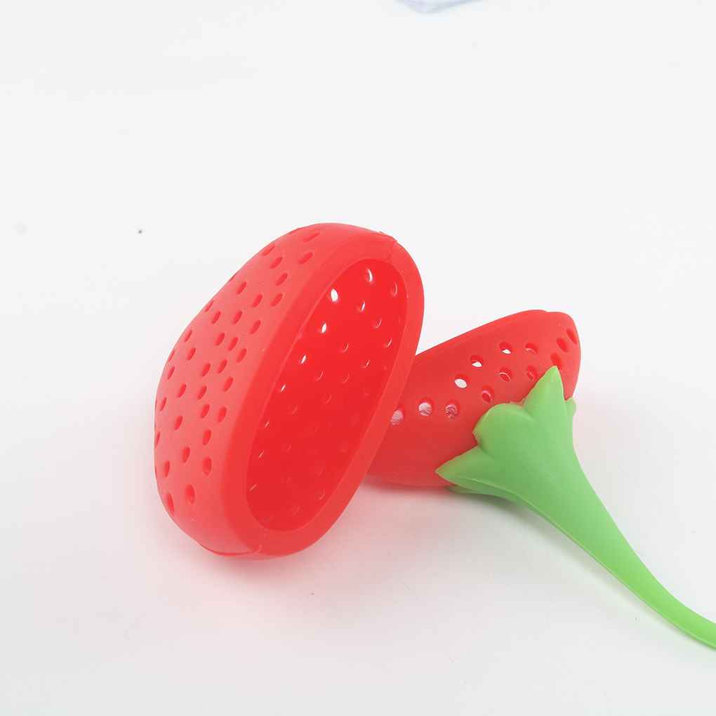 Strawberry Shape Tea Bag Leaf Strawberry Tea Filter Strainer Filter ...