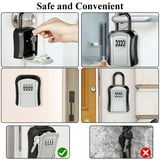 Fabulas Key Lock Box with Code, Portable Lockbox for Outside House Key ...