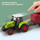 IFNWSV Friction Powered Farm Tractor Trucks, Tractor Trailer Toys ...