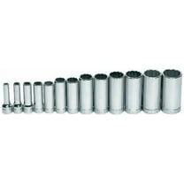Williams WSBD-13RC 13-Piece 3/8-Inch Drive Deep 12 Point Socket Set ...