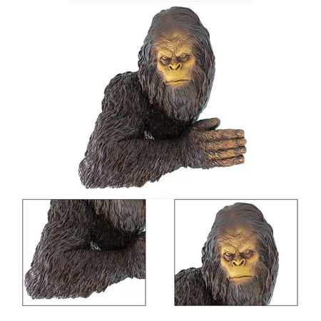 LIVEYOUNG Bigfoot Gorilla Bashful Ape Tree Statue Ferocious Ape ...