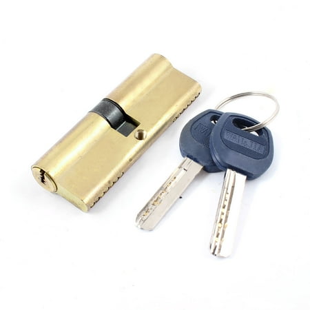 Home Gold Tone Metal Anti-theft Security Door Lock Core w 8 Keys ...