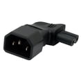 C14 to IEC320 C13/C5/C7 AC-Power Adapter 3 Terminals Socket Adapter ...