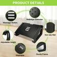 YUWENUS Foot Rest Under Desk, 6 Adjustable Heights, Ergonomic Massage ...